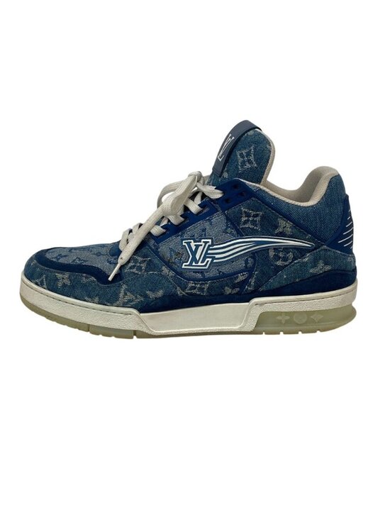 Louis Vuitton | Shoes | Louis Vuitton Monogram Denim Lv Trainer ...
